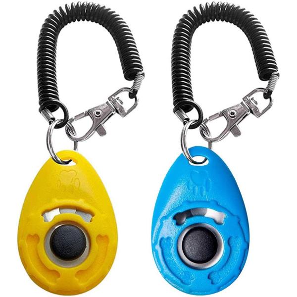 商品名Bepets 2 Pack Dog Training Clicker with Wrist Strap, Pet Clicker for Dog Clicker for Training Puppy Clicker Trainer, ...