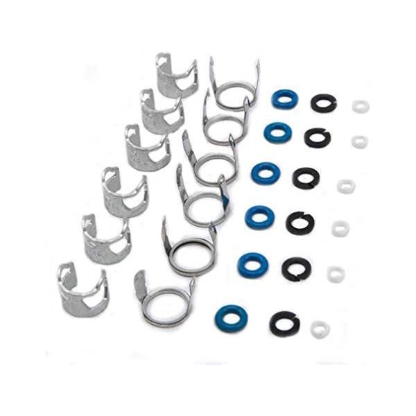 商品名燃料インジェクターシール修理Oリングキット6個 06E998907G 2.8L 3.2L V6交換用6pcs Fuel Injectors Seals Repair O-ring Kit 06E998907G Replacement ...