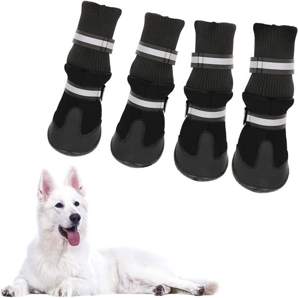 <b>商品名</b>KOESON Waterproof Dog Boots Winter Pet Shoes, Outdoor Pet Snow Booties with Reflective Straps, Col...