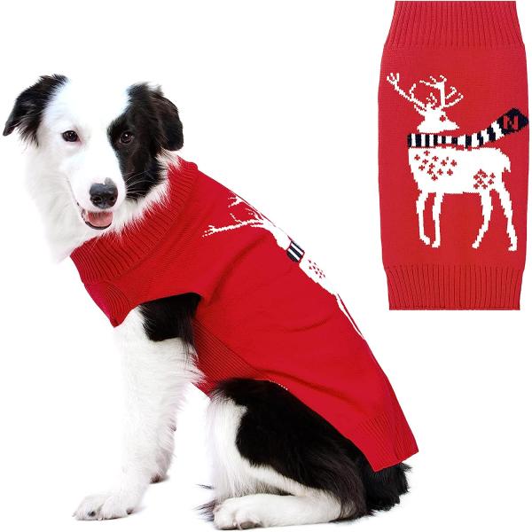 商品名NACOCO Dog Reindeer Sweaters Dog Sweaters New Year Christmas Pet Clothes for Small Dog and Cat(Red,XS)ブランド：NACOCO商品サイ...