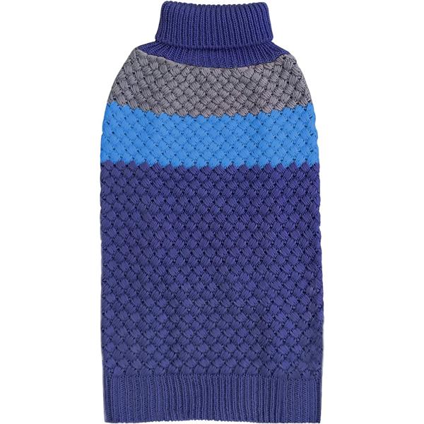 商品名KYEESE Dog Sweaters for Large Dogs Blue Color Block Dog Turtleneck Sweater Knitwear Pet Sweaterブランド：KYEESE商品サイズ：XX-La...