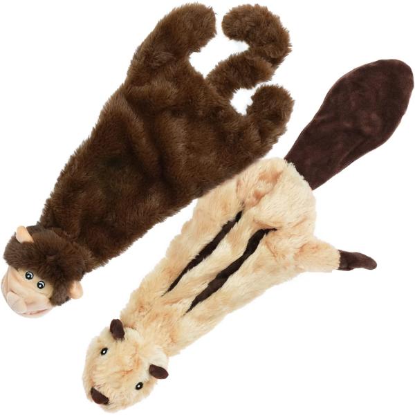 商品名Best Pet Supplies 2-in-1 Stuffless Squeaky Dog Toys with Soft, Durable Fabric for Small, Medium, and Large Pets, No S...