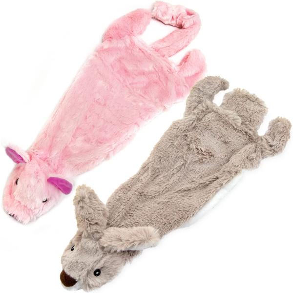 商品名Best Pet Supplies 2-in-1 Stuffless Squeaky Dog Toys with Soft, Durable Fabric for Small, Medium, and Large Pets, No S...