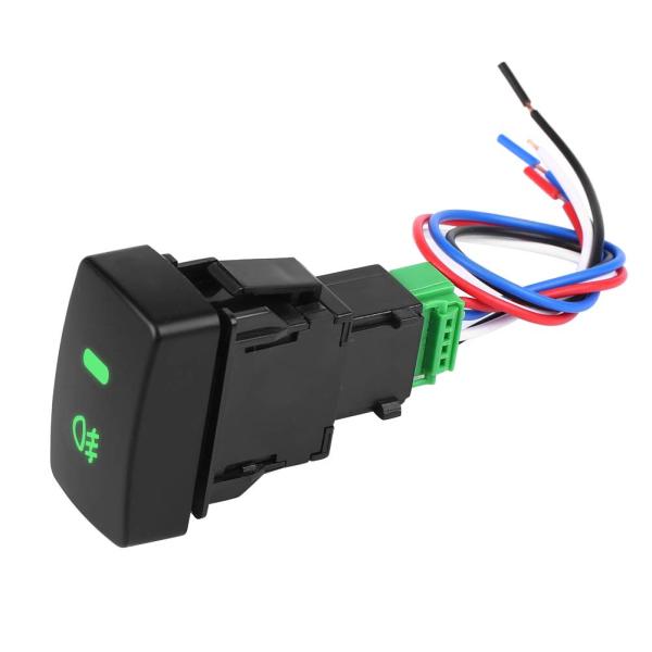 商品名for Long pin Hood Push Button Gorgeri 5 Pin Black Plastic Car Push Button Fog Light Switch Fog Light Switch Pushbutto...