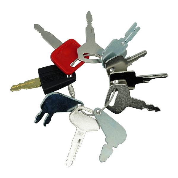 商品名10 Construction Ignition Key Blank Replacement Set Custom Cut to Forklift,Tractor,Excavatorブランド：abczok商品サイズ：高さ：2.6 cm...