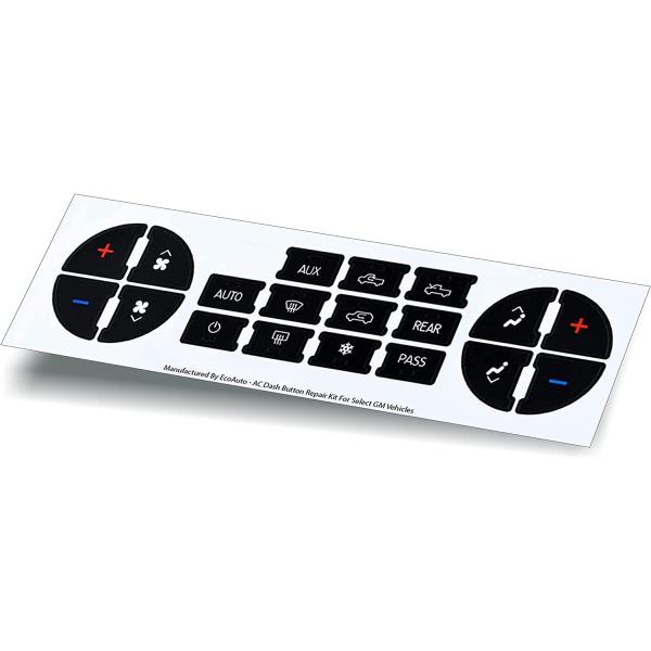 商品名EcoAuto AC Dash Button Repair Kit for Select GM Vehicles - Fix Ruined Faded A/C Controls Premium Design &amp; Made in...