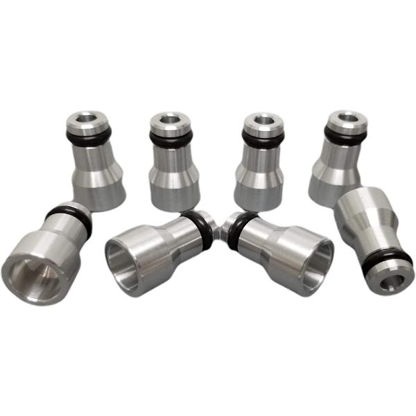 商品名Z Whip LS1 LS6 インテークマニホールド&amp;燃料レールからLSトラック燃料インジェクターアダプタースペーサー 8個セット Chevrolet Camaro Pontiac Trans Am Intake LQ4 LQ...