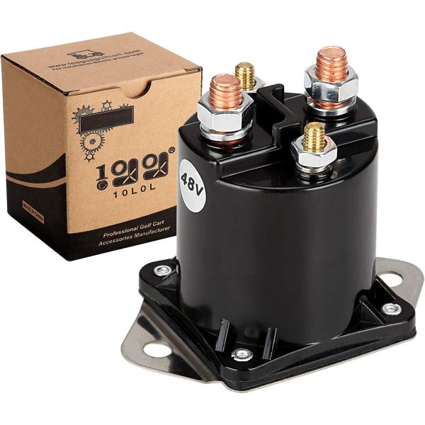 商品名10L0L 48 Volt Solenoid for Club Car DS 1995-1997 Electric,4 Terminal Premium Golf Cart Solenoid, Replace OEM 10180700...