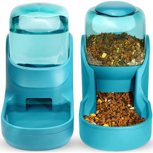 商品名Pets Feeder Set Dog Feeder Cats Feeder with Water Dispenser Automatic Gravity Big Capacity Pets Feeder Auto for Small...