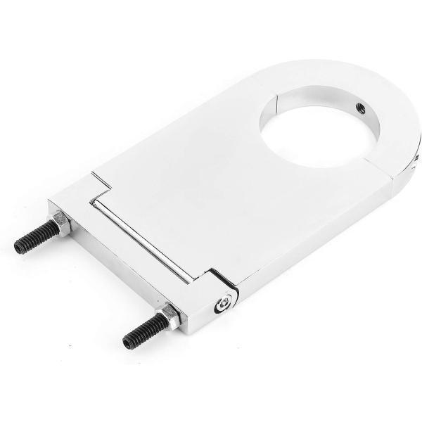 商品名KIMISS Steering Column Drop,Chrome Aluminum 4 1/2"" Steering Column Drop Fit for 2"" Columns for SBC BBC 350,RSRS725C...