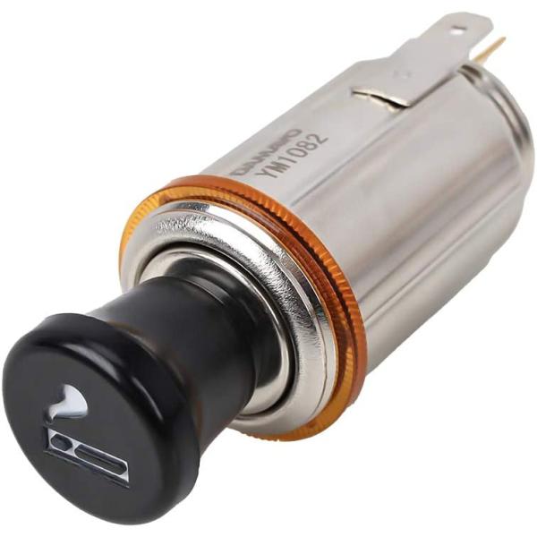 商品名DC 12V Eject Button Truck Trailer Vehicle Car Cigarette Lighter Element Socket Plug Socket Assembly Set,DAMAVO YM1082...