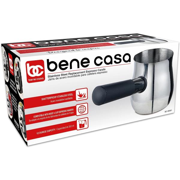 商品名ステンレススチール交換用エスプレッソカラフェ。Vaso de Respuesto para Cafetera EspressoStainless Steel Replacement Espresso Carafe. Vaso de R...