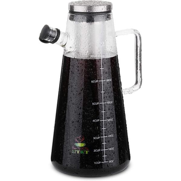 商品名BTaT- Cold Brew Coffee Maker, Iced Coffee Maker, 2 Liter (2 Quart, 64 oz), Iced Tea Maker, Cold Brew Maker, Tea Pitch...