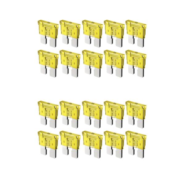 商品名20pcs 20A Standard Car Fuses - 20 AMP Automotive Fuses(ATO/APR/ATS), 32V (12/24V) Blade Fuse for RV/Truck/SUVブランド：Ris...