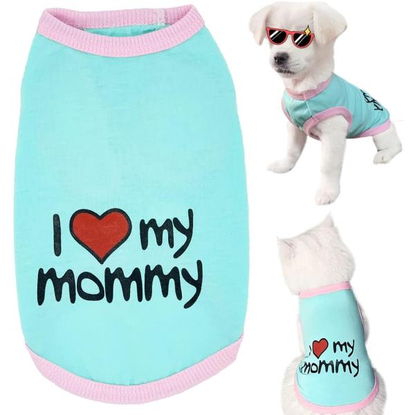 商品名Dog T-Shirt Pet Summer Vests Clothes, Puppy Cute Costumes Shirts Soft and Breathable Clothing Doggy Fashion Printing ...