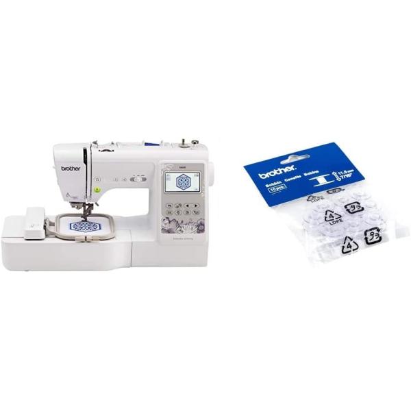 商品名Brother SE600 Sewing and Embroidery Machine, 80 Designs, 103 Built-In Stitches, Computerized, 4"" x 4"" Hoop Area &am...