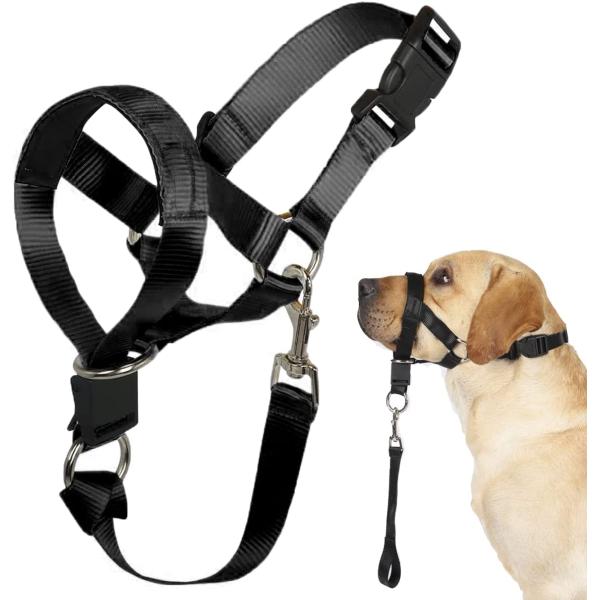 商品名Dog Head Collar, No Pull Training Tool for Dogs on Walks, Includes Free Training Guide, Soft Padding, 5ブランド：BARKLESS商...