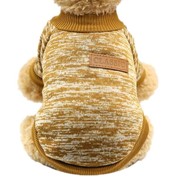 商品名Idepet Pet Dog Classic Knitwear Sweater Fleece Coat Soft Thickening Warm Pup Dogs Shirt Winter Pet Dog Cat Clothes Pu...