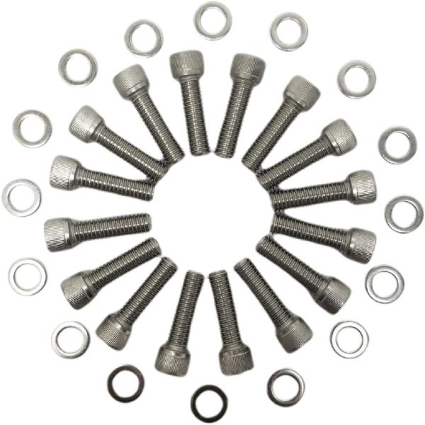 商品名Z Whip BBC ステンレススチール 吸気マニホールドボルトキット 3/8-16 1-1/4インチ ボルト シボレー V8 ビッグブロック V8 エンジン 1958-2000 348 366 402 409 427 396 454...