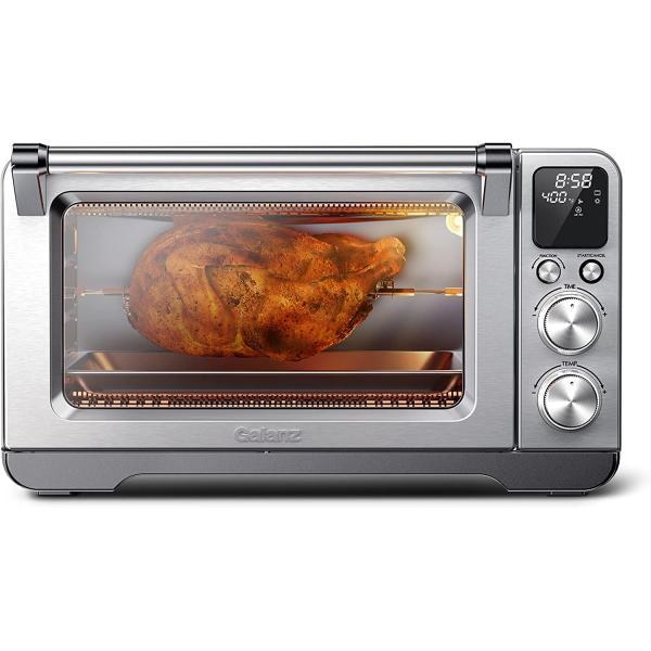 商品名：Galanz 6-Slice Digital Toaster Oven with 30% Faster Cooking, Quartz Heating Element, TotalFry 360 Air Fry Technology...