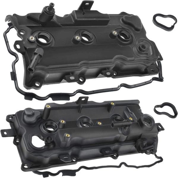 商品名Set of 2 Left and Right Side Engine Valve Cover with Gasket Replacement for Nissan Murano 2009-2014 Quest 2011-2014 V...