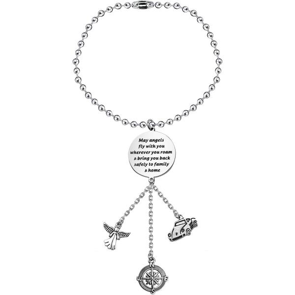 商品名bobauna ガーディアンエンジェルクロス カーチャーム ミラーアクセサリー オーナメント カーインテリア バックミラーペンダント カーインテリア装飾 新しいドライバードライブ 安全なギフト ドライバーギフトbobauna Guar...