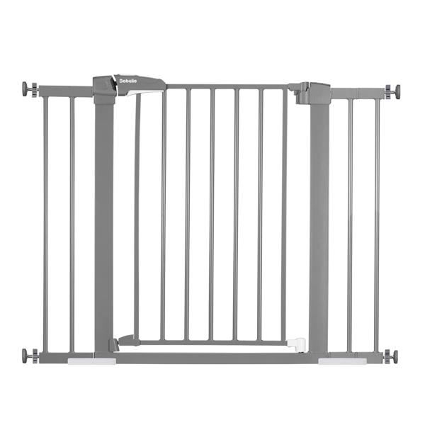 商品名BABELIO 26-40 Inch Easy Install Pressure Mounted Metal Baby Gate/Pet Gate, No Drilling, No Tools Required, with Wall ...