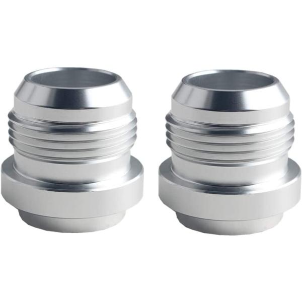 商品名DEWHEL 2個入り AN16 アルミニウム -16 AN オス溶接 継手 バングホース(シルバー)DEWHEL 2PCS AN16 Aluminum -16 AN Male Weld On Weld In Fitting Bung...