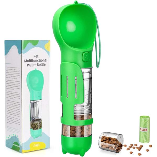 商品名：Dog Water Bottle Portable Leak Proof Dog Water Dispenser with Drinking and Feeding Function Lightweight Pet Water Di...