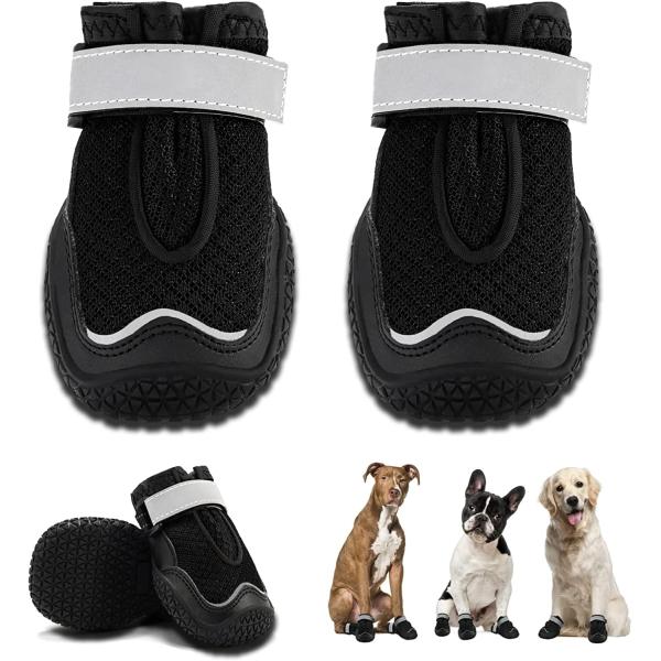 <b>商品名</b>Hcpet Dog Boots Breathable Dog Shoes for Hot Pavement, Heat Resistant Dog Booties with Reflective ...