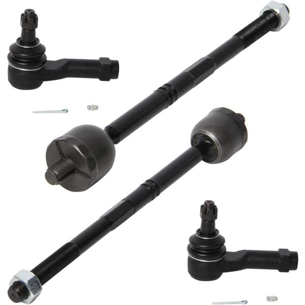 商品名Motorman 4pcs (2) ES3691+(2) EV463 Front Inner&amp;Outer Tie Rod End Link for 2006-2008 MARK LT All 4x4 Models,2004-2...