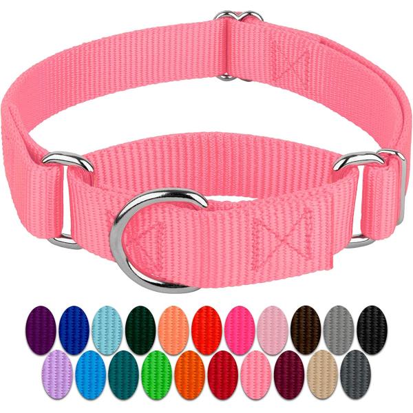 商品名Country Brook Petz - Pink Martingale Heavy Duty Nylon Dog Collar - 21 Vibrant Color Options (3/8 Inch Width, Mini)ブラン...