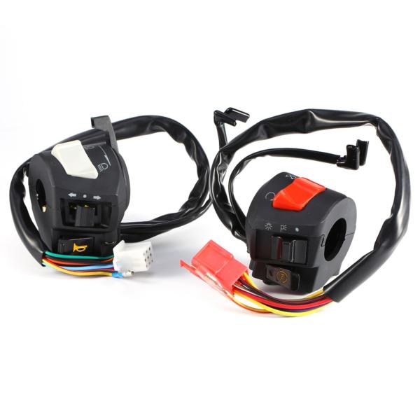 商品名:  1 Pair of Motorcycle 7/8" Left &amp; Right Side Handlebar Switch Control Universal Motorcycle Handlebar Headlight ...