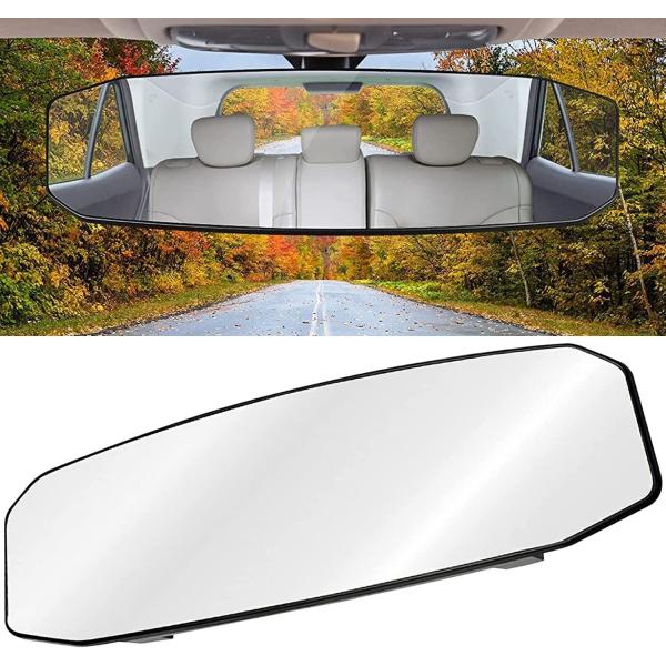 商品名Wontolf 12x3.6'' Rear view Mirror Largest Panoramic Wide Angle Rearview Mirror On The Market Universal Interior Clip ...
