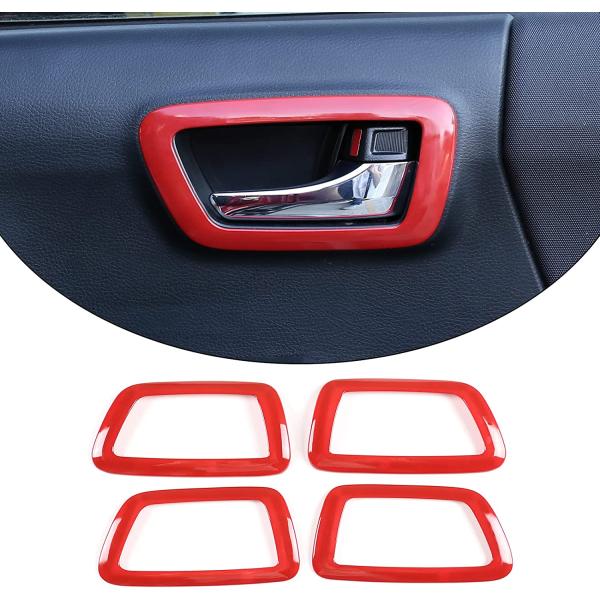 商品名TongSheng ABS Inner Car Look Interior Door Handle Panel Cover Trim for Toyota Tacoma 2016 2017 2018 2019 2020 2021 20...