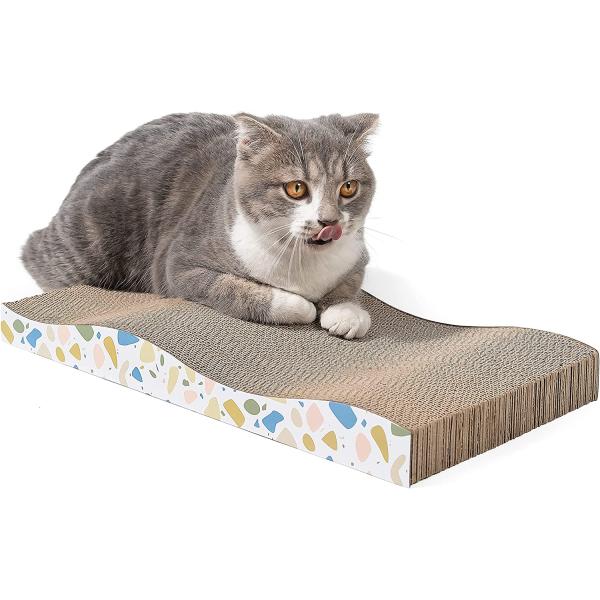 商品名Conlun Cat Scratcher Cardboard Cat Scratch Pad with Premium Scratch Textures Design Durable Cat Scratching Pad Revers...