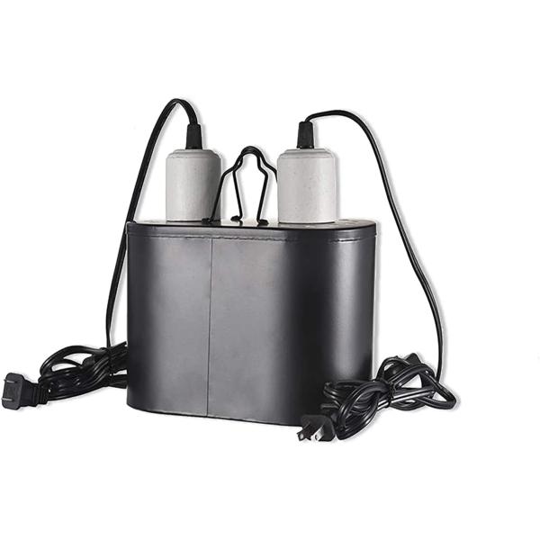 商品名Dual Reptile Light Fixture Terrarium Heat Lamps Deep Lamp Dome Reptiles Lighting Heating Lamp Combo Holder for Iguana...