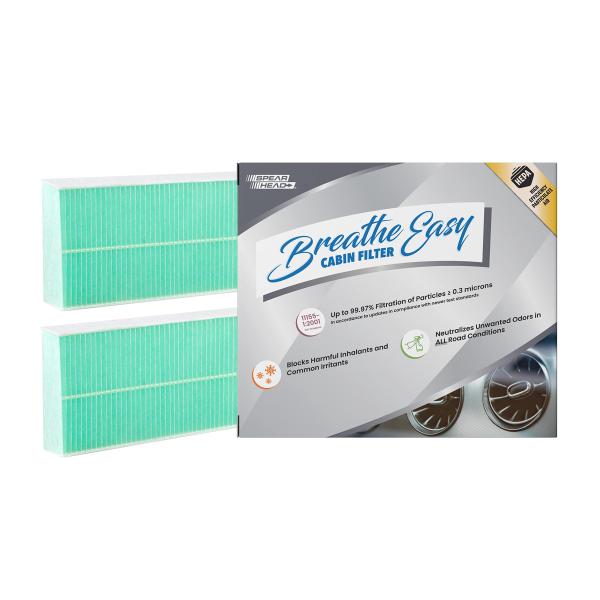 商品名: Spearhead Filtro HEPA Breathe Easy para cabina, hasta un 99,97% de filtraci〓n de part〓culas de 0,3 micras sin reduc...