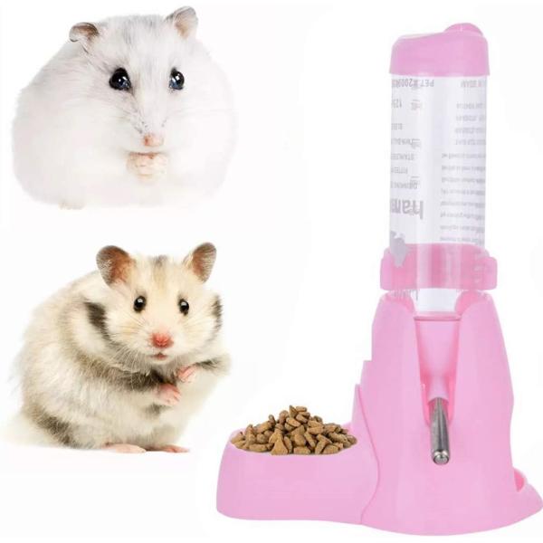 商品名：JQS Food Bowl Small Animals Hamster Water Bottle,Little Pet Automatic Drinking Bottle with Food Container Base Hut H...