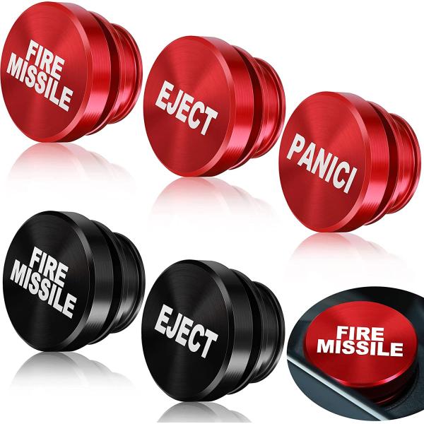 商品名Frienda 5 Pieces Aluminum Dustproof Car Lighters Plugs Fire Missile Button 12-Volt Replacement Accessories, Anodized ...