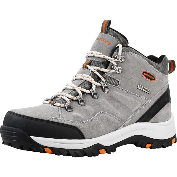 商品名Skechers メンズ Relment Pelmo Chukka 防水ブーツ, グレー/オレンジ, 9.5 X-WideSkechers Men's Relment Pelmo Chukka Waterproof Boot Grey...