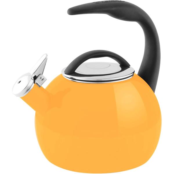 商品名Chantal Anniversary エナメル加工 スチール製 ホイッスル ティーケトル 2クォート マリーゴールドChantal Anniversary Enamel on Steel Whistling Teakettle, 2...