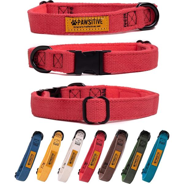 商品名Pawsitive Hemp Dog Collar - Super Soft Hypoallergenic Lining. Great for Small, Medium and Large Dogs; Large Rosemary ...