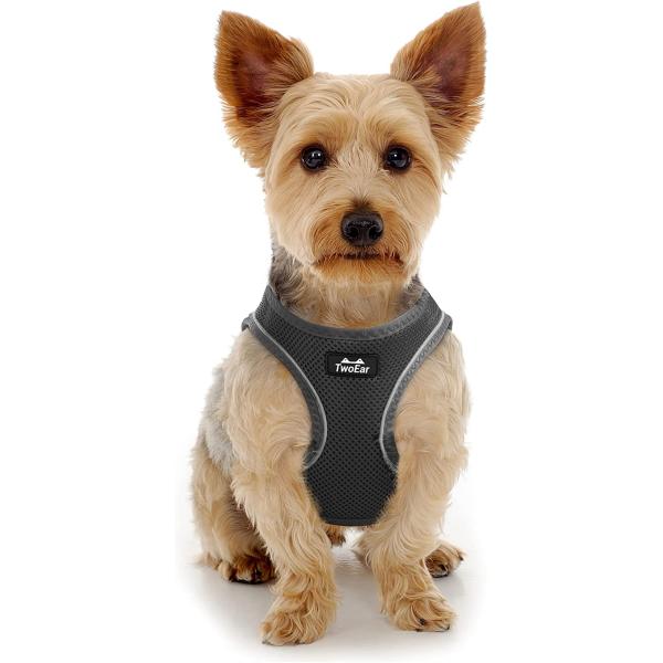 商品名TwoEar Dog Vest Harness Reflective, No-Pull Pet Harness Easy Control with Breathable Mesh, Soft Puppy Step-in Harness...