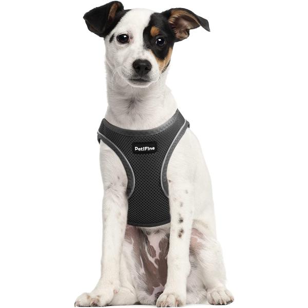 商品名TwoEar Dog Vest Harness Reflective, No-Pull Pet Harness Easy Control with Breathable Mesh, Soft Dog Walking Chest Har...