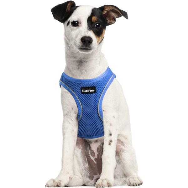 商品名TwoEar Dog Vest Harness Reflective, No-Pull Pet Harness Easy Control with Breathable Mesh, Soft Dog Walking Chest Har...