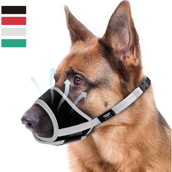 商品名Dog Muzzle for Medium Dogs, Dog Muzzle for Large Dogs Biting, Soft Nylon Muzzle Anti Biting Barking Chewing,Air Mesh ...