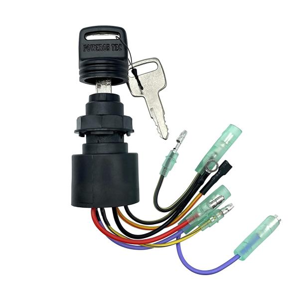 商品名Boat Ignition Switch with Key Replacement for Mercury Mariner Outboard Motor Control Box with 2 Keys 3 Position 6 Wir...