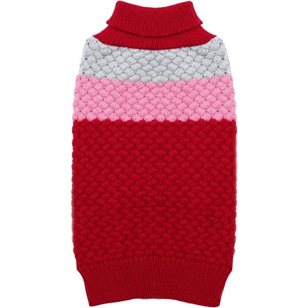 商品名KYEESE Dogs Sweaters for Small Dog Turtleneck Dog Knitwear Puppy Sweater,Red,XSブランド：KYEESE商品サイズ：X-Small (3-4lbs)高さ：3 ...