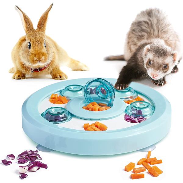 商品名Antidious Interactive Pet Treat Game Rabbit Toys,Ferrets Toys, Slow Feeder Function Benefit for Digestion, Keep pet's...